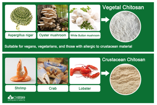 Vegetal chitosan for wine
