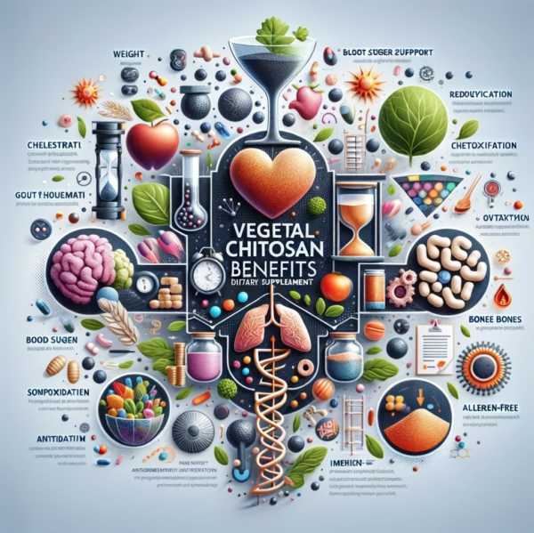 vegetal chitosan for dietary supplement