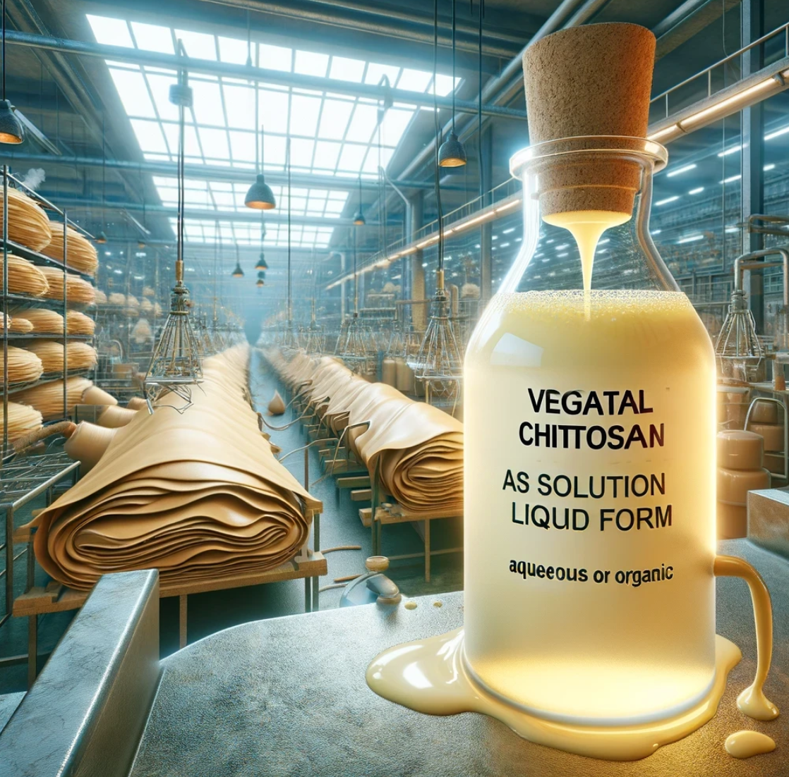 vegetal chitosan for bio-leather