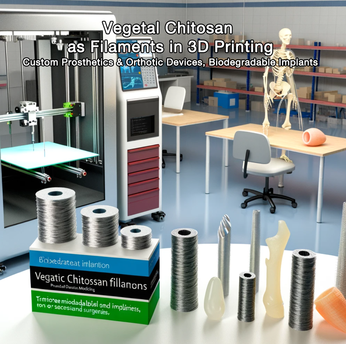 Vegetal chitosan for 3D Printing